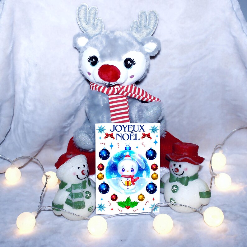 Carte De Voeux De Noël - Etsy