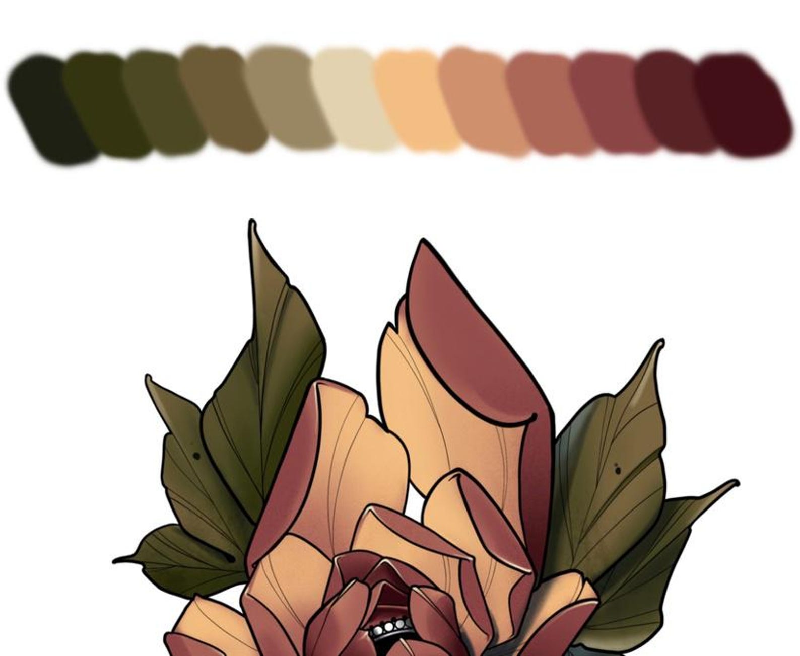 How to Draw Neotraditional Tattoo Sketches With FLOWERS. Rose ...