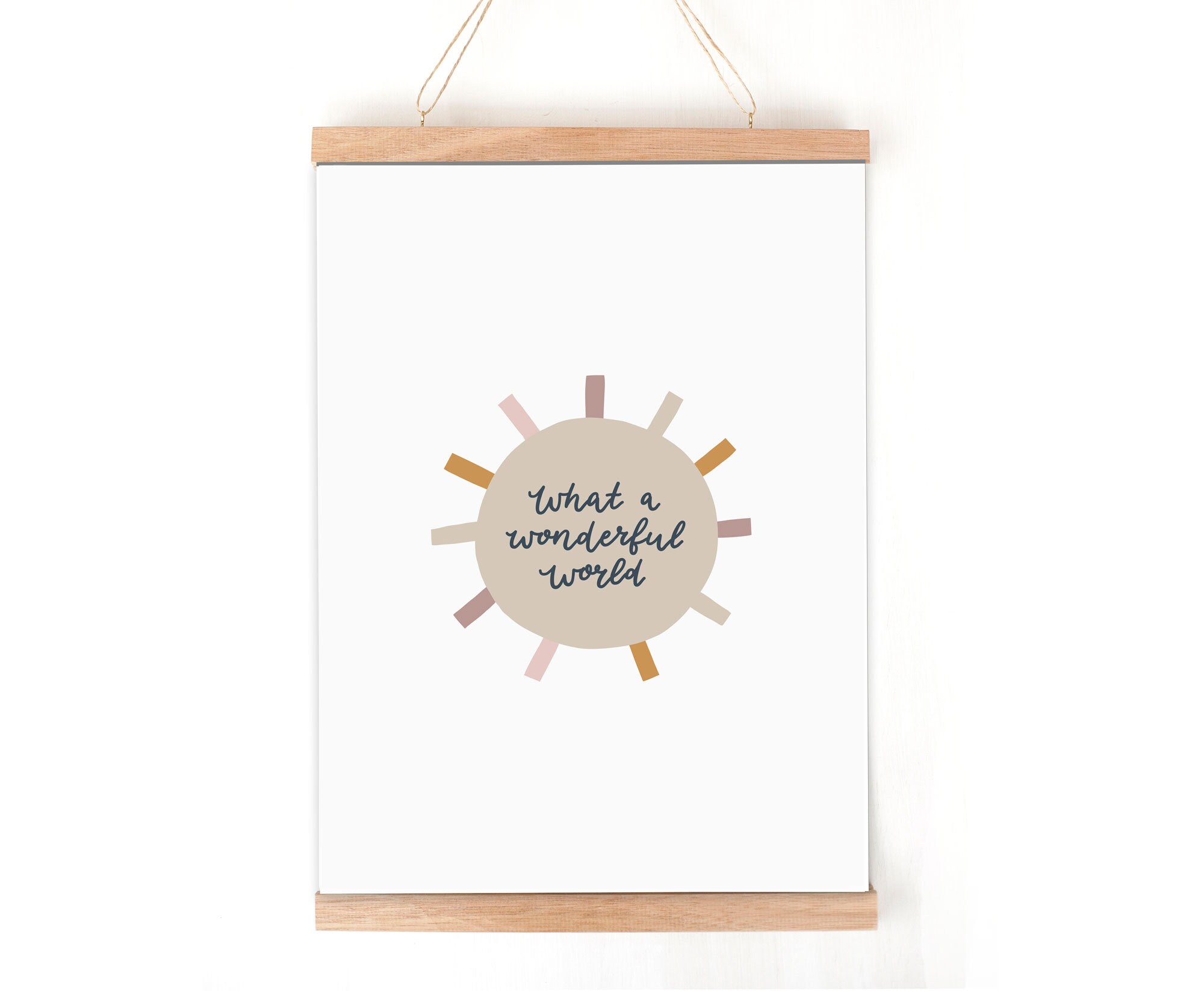 Rainbow Sun Printable Set Boho Earthy Neutral Pastel - Etsy