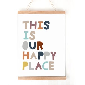 This is Our Happy Place - Printable - Motivational Playroom - Boho ...