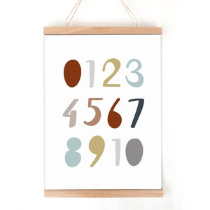 Numbers - Printable - Nursery Print Gender Neutral Scandi Boho Earthy ...