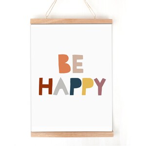 Be Kind Brave Happy Playroom Printable Set 3 Boho Earthy - Etsy