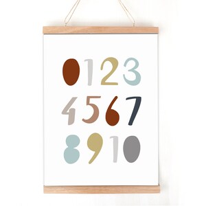 Alphabet Numbers Playroom Printable Set Boho Earthy Neutral - Etsy