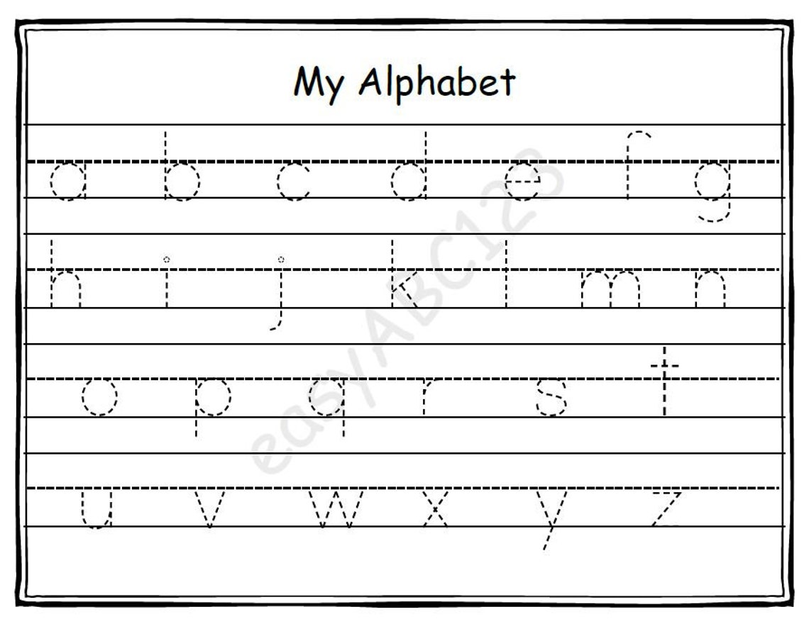 Printable My Alphabet Letters Tracing Pages | Includes Bonus Practice ...