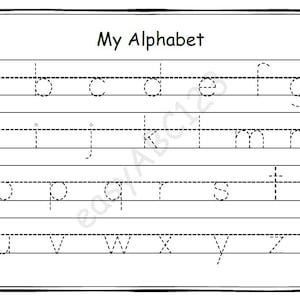 Printable My Alphabet Letters Tracing Pages | Includes Bonus Practice ...