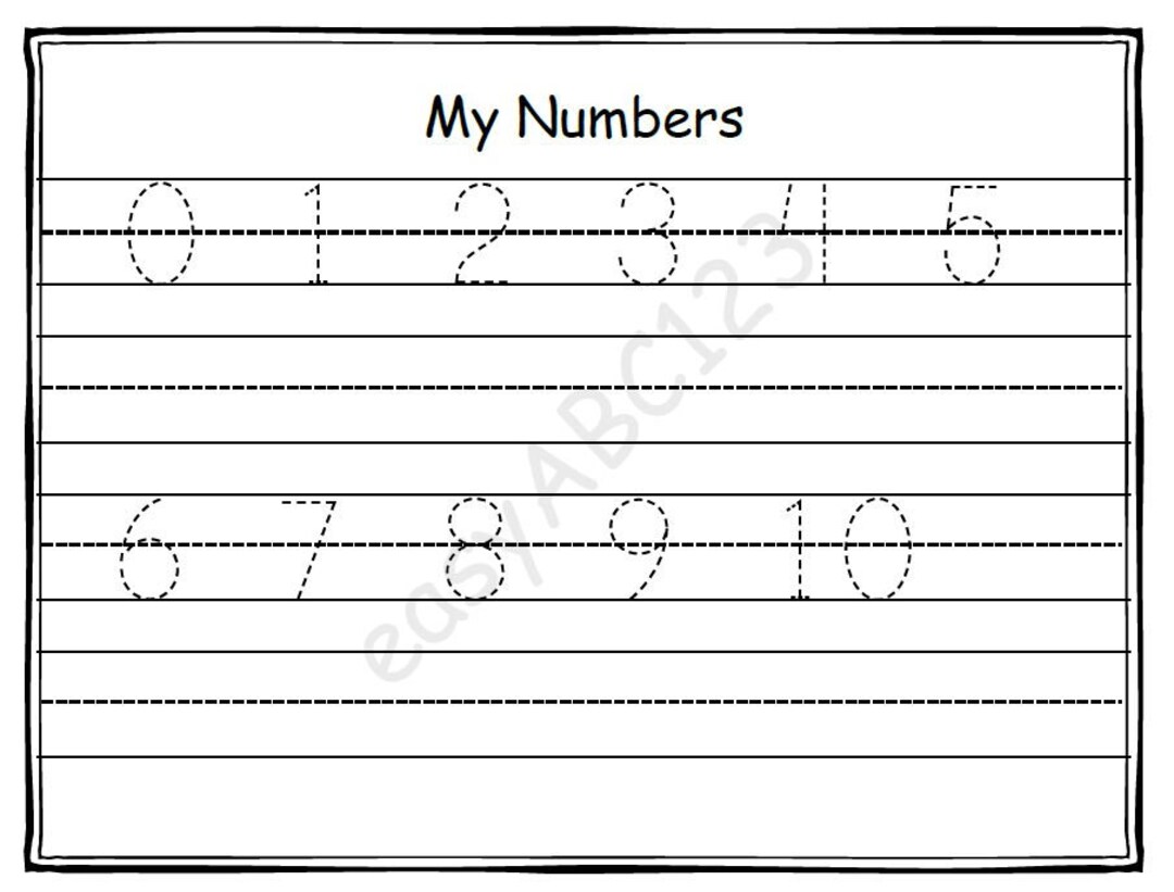 Printable 0-20 My Numbers Tracing Pages | Includes Bonus Practice Page ...