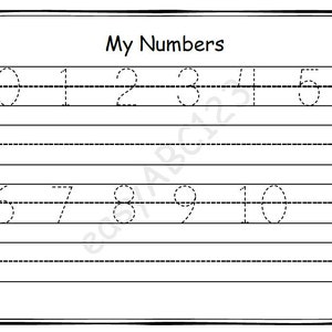 Printable 0-20 My Numbers Tracing Pages | Includes Bonus Practice Page ...
