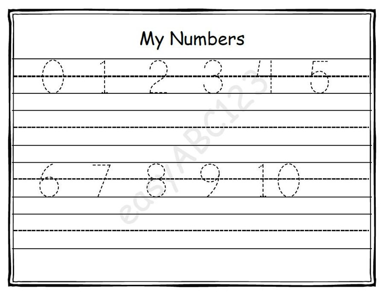 Printable 0-20 My Numbers Tracing Pages | Includes Bonus Practice Page ...