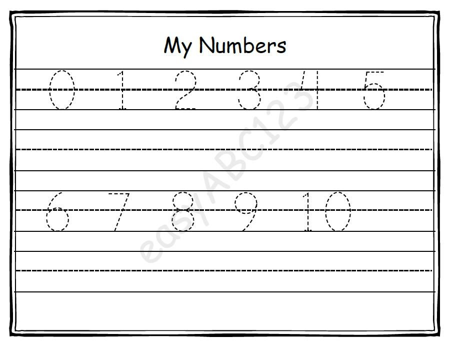 Printable 0-20 My Numbers Tracing Pages | Includes Bonus Practice Page ...