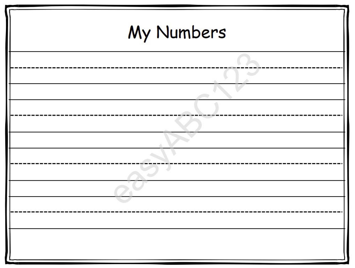 Printable 0-100 My Numbers Tracing Page | Includes Bonus Practice Page ...