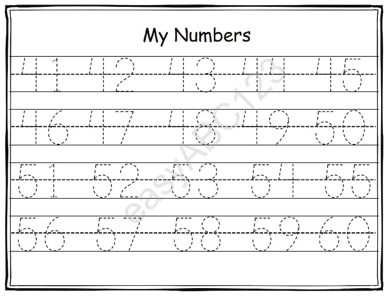 Printable 0-100 My Numbers Tracing Page | Includes Bonus Practice Page ...