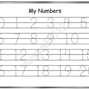 Printable 0-100 My Numbers Tracing Page | Includes Bonus Practice Page ...