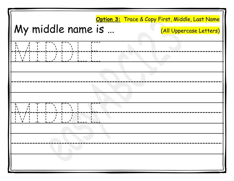 Printable "my Name Is" Tracing Pages | Personalized | Includes Bonus ...