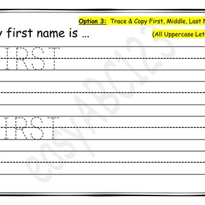Printable "my Name Is" Tracing Pages | Personalized | Includes Bonus ...