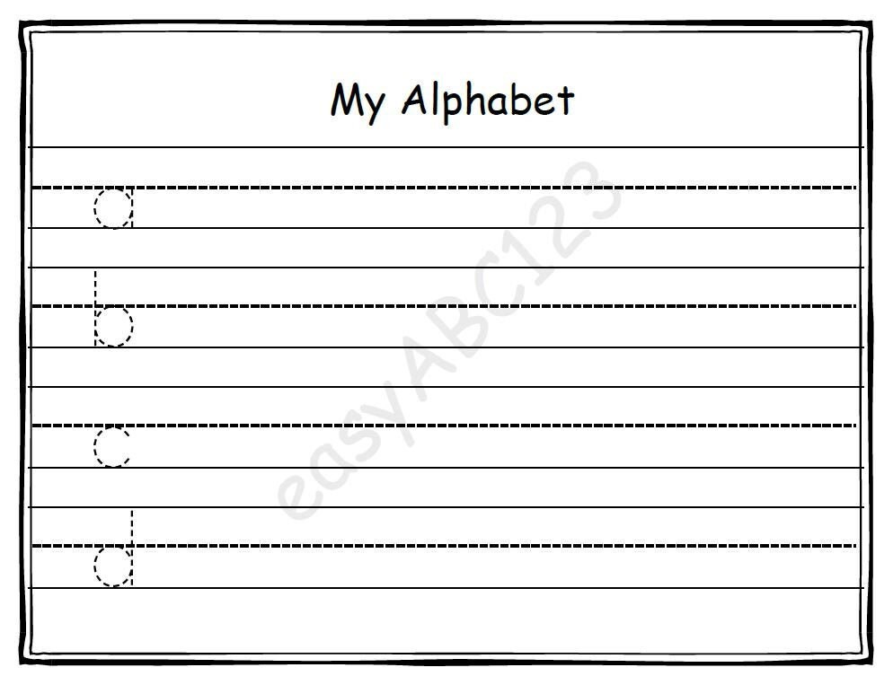 Printable Lowercase Alphabet Letters Trace & Copy Pages | Includes ...