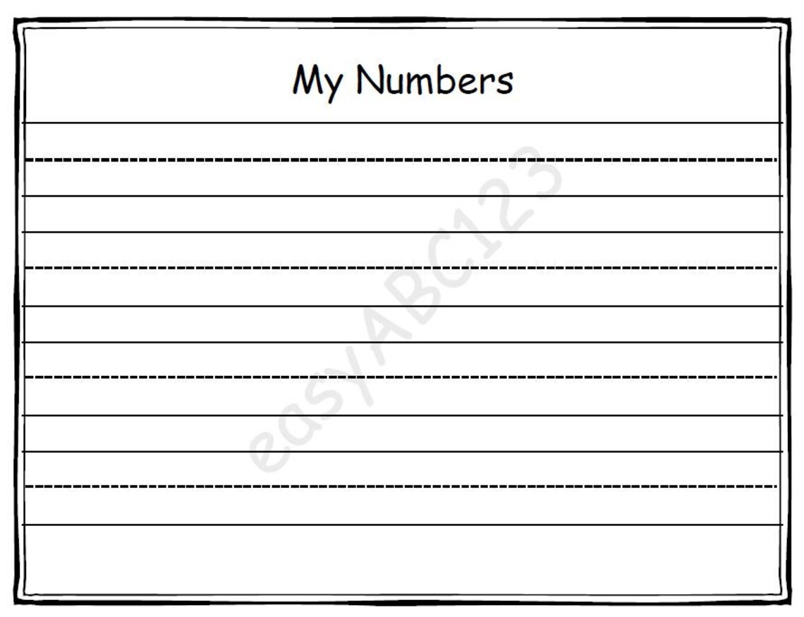 Printable 0-20 My Numbers Tracing Page | Includes Bonus Practice Page ...