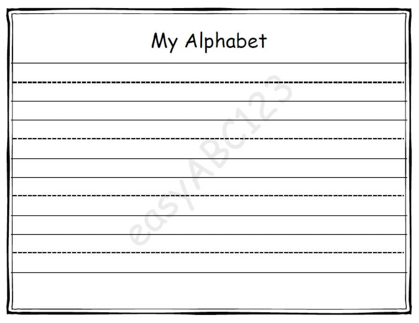 Printable My Alphabet Letters Tracing Pages | Includes Bonus Practice ...