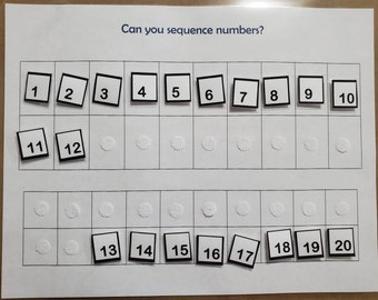 Number Sequence 1 20 - Etsy