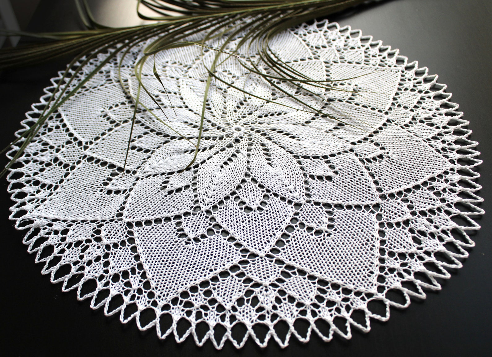 Lace Doily, Flower, Handmade, Knitted, Tablecloth, 39 Cm, Perfect Gift ...