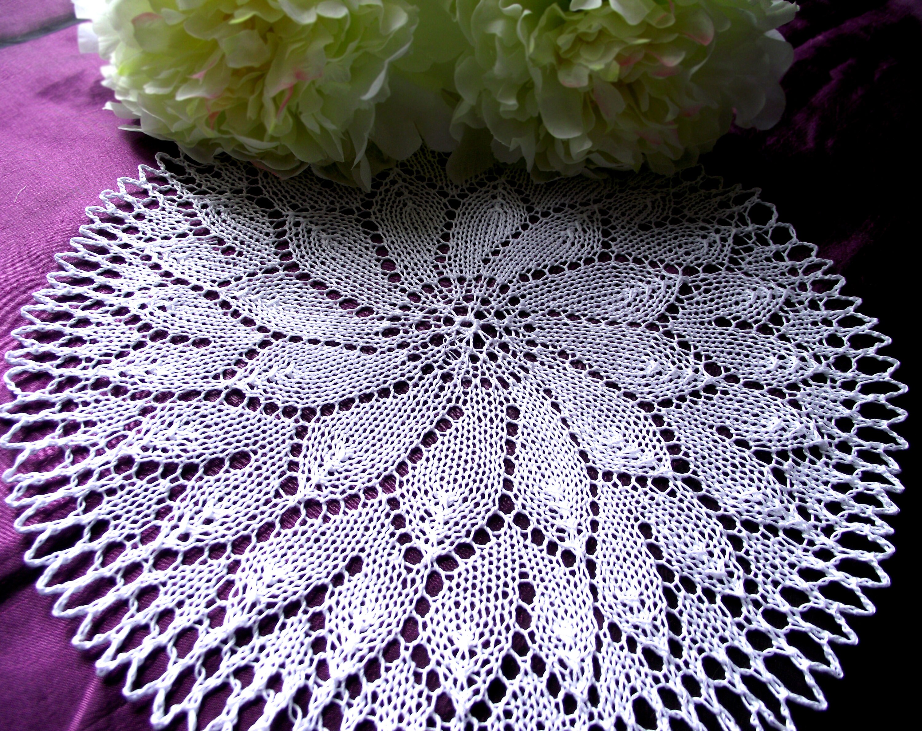 Lace Doily Pattern + Step-by-step Instructions, Dream-catcher, Flower ...
