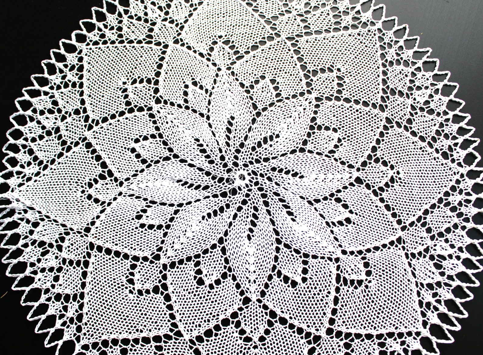 Lace Doily, Flower, Handmade, Knitted, Tablecloth, 39 Cm, Perfect Gift ...