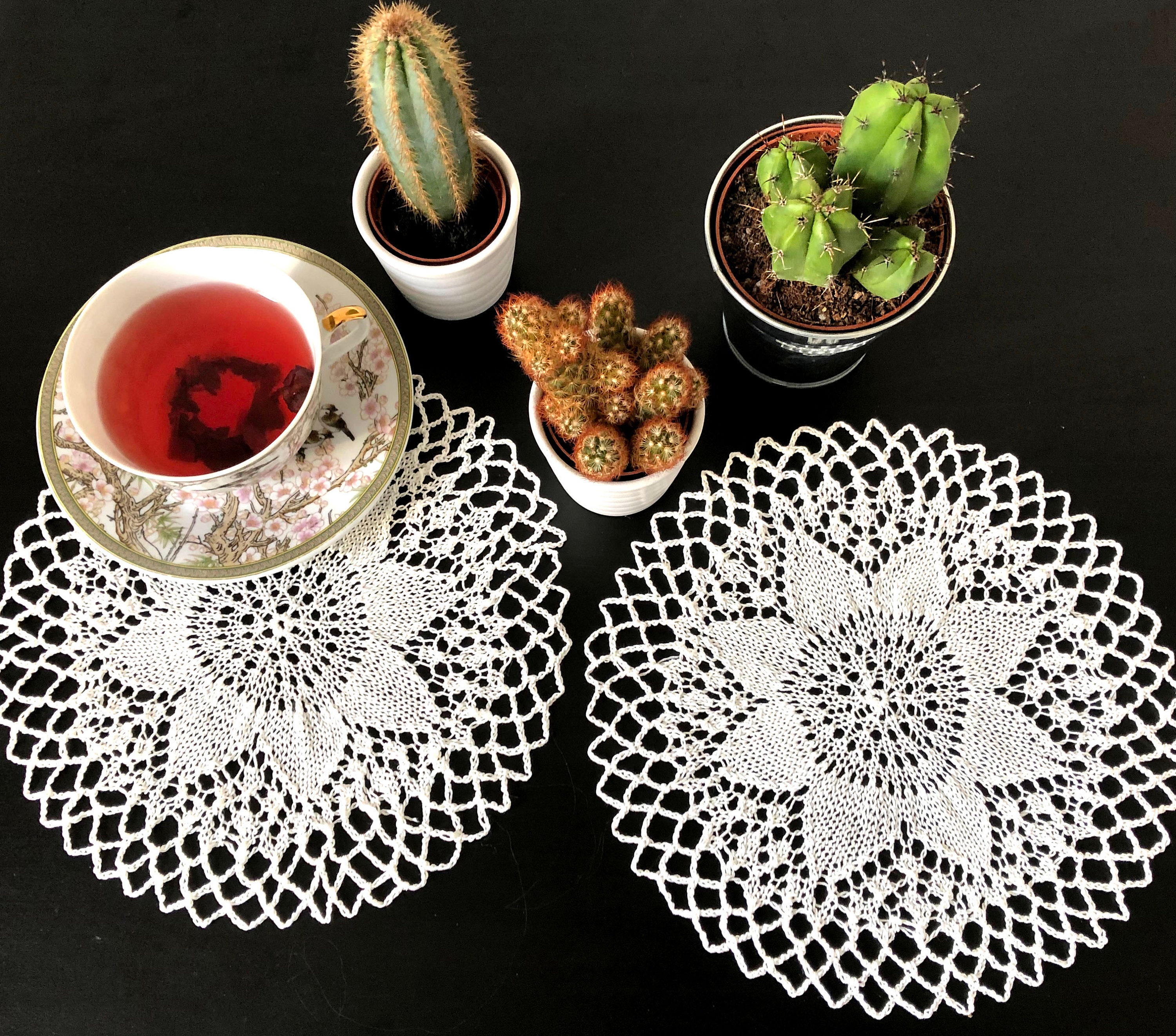 Knitted Doily (pattern + Step-by-step Instructions), Knitted Lace ...