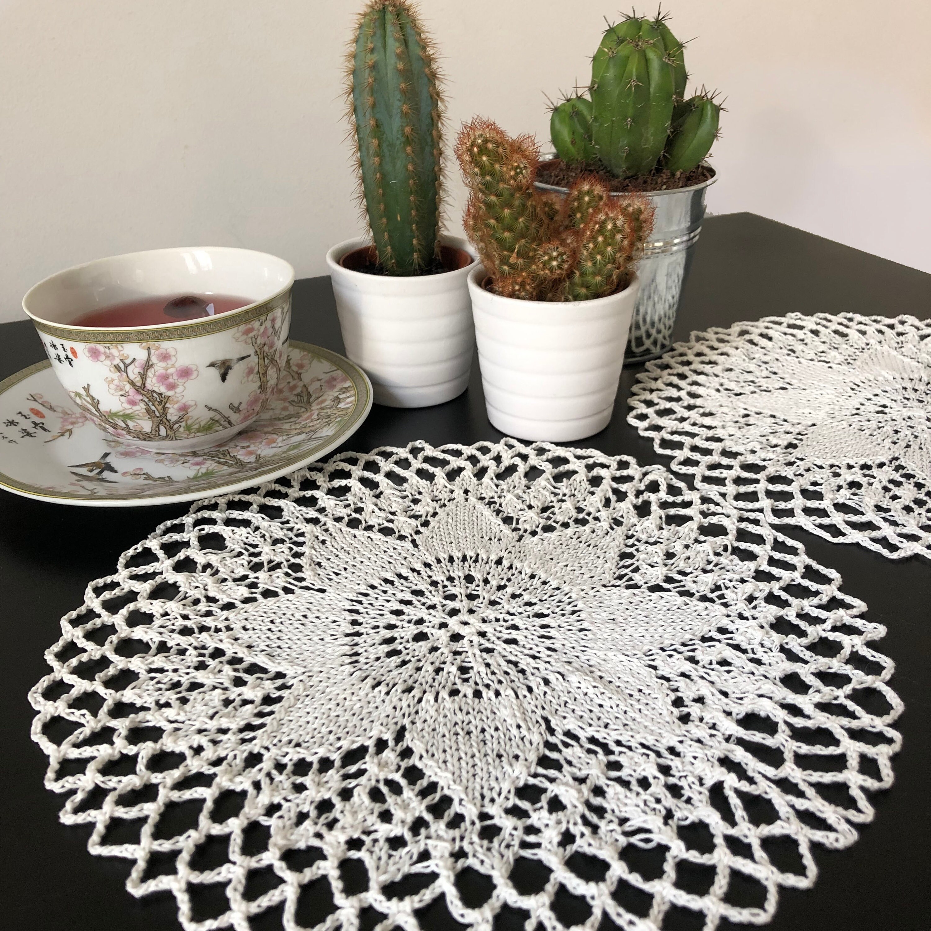 Knitted Doily (pattern + Step-by-step Instructions), Knitted Lace ...