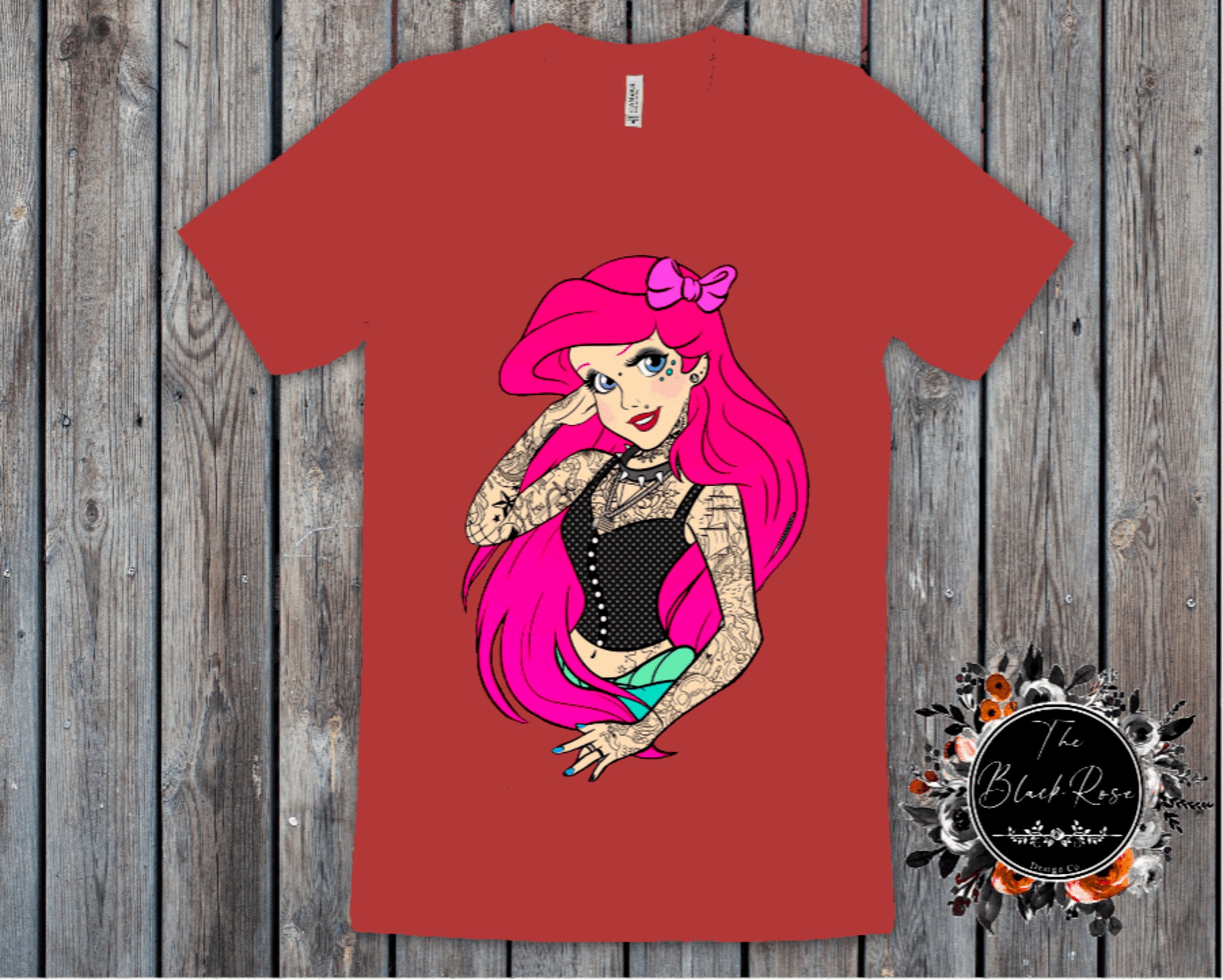 Ariel Pink Hipster Punk Disney Tattoo Tshirt Printable PNG JPG - Etsy ...