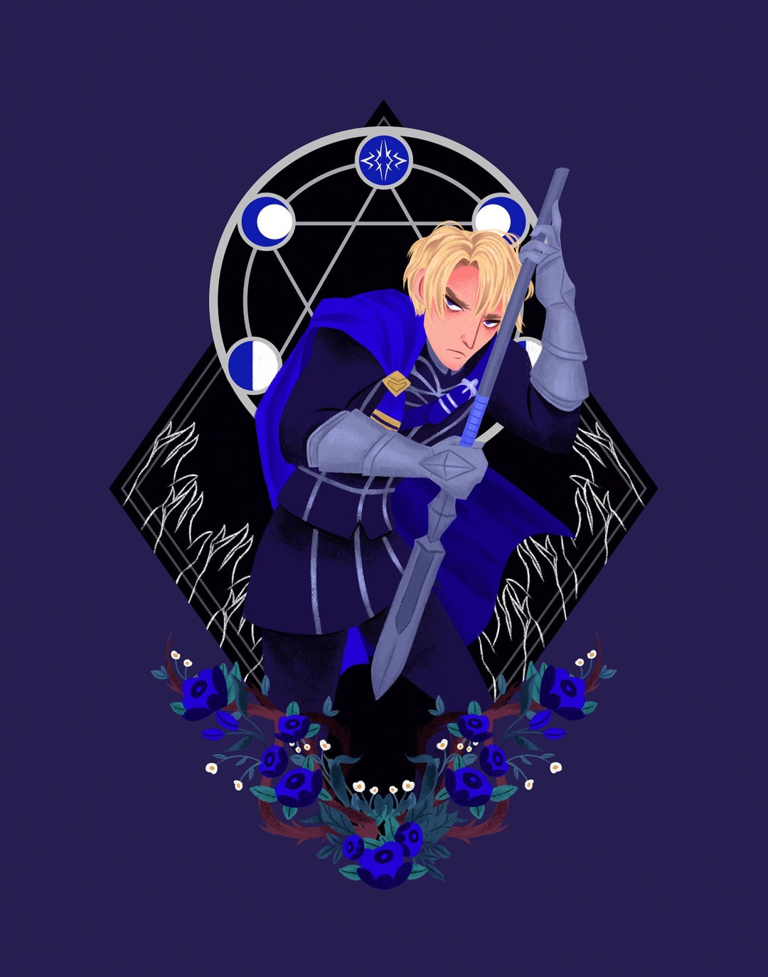 FE3H Dimitri Pre-time Skip - Medium Print - Etsy