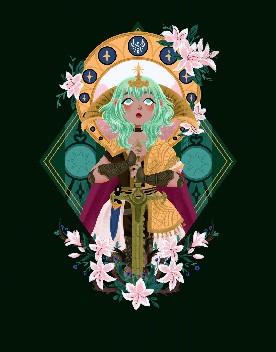 FE3H Byleth Post-timeskip - Large Print - Etsy