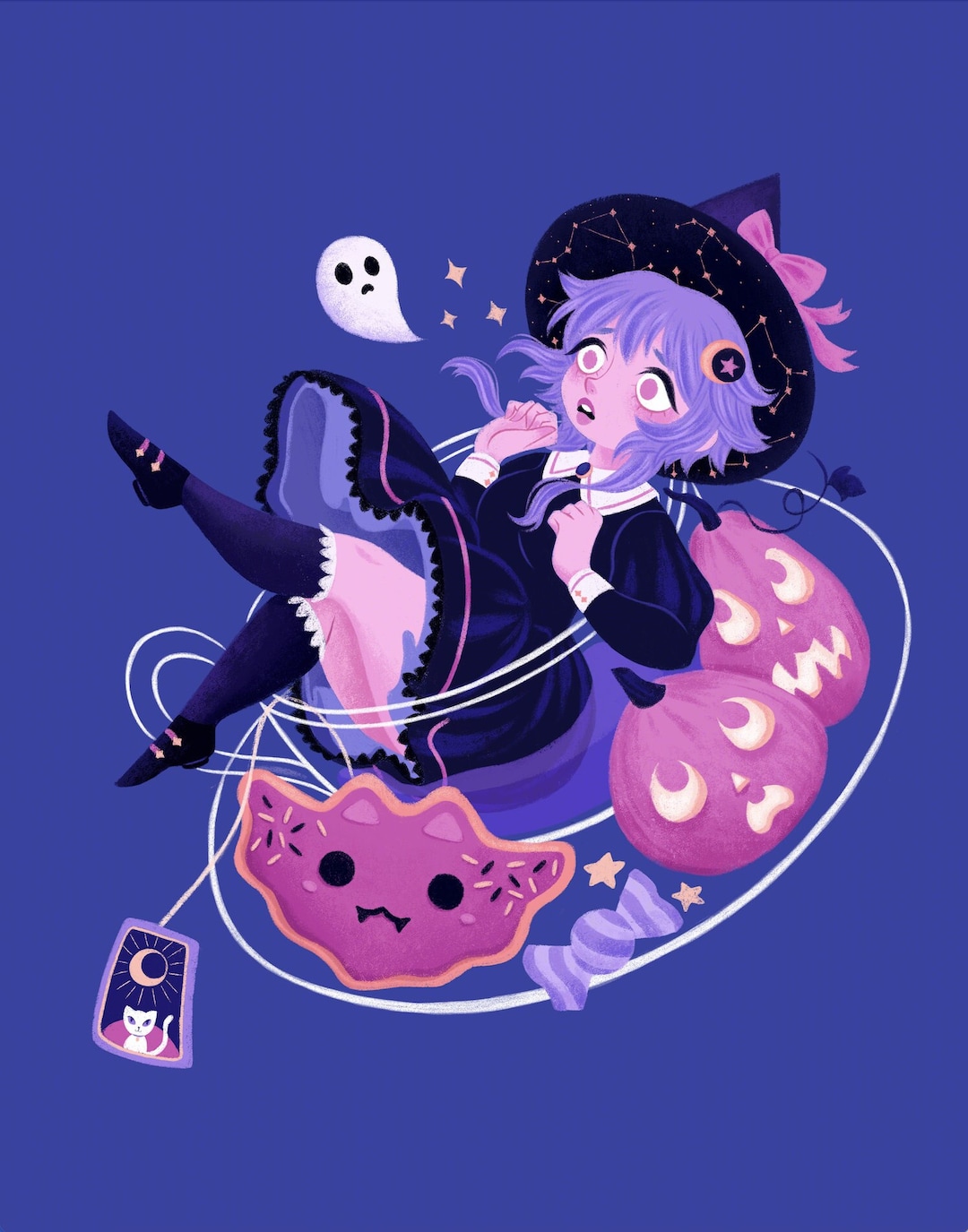 Tea Witch - Original Character- Medium Print - Etsy