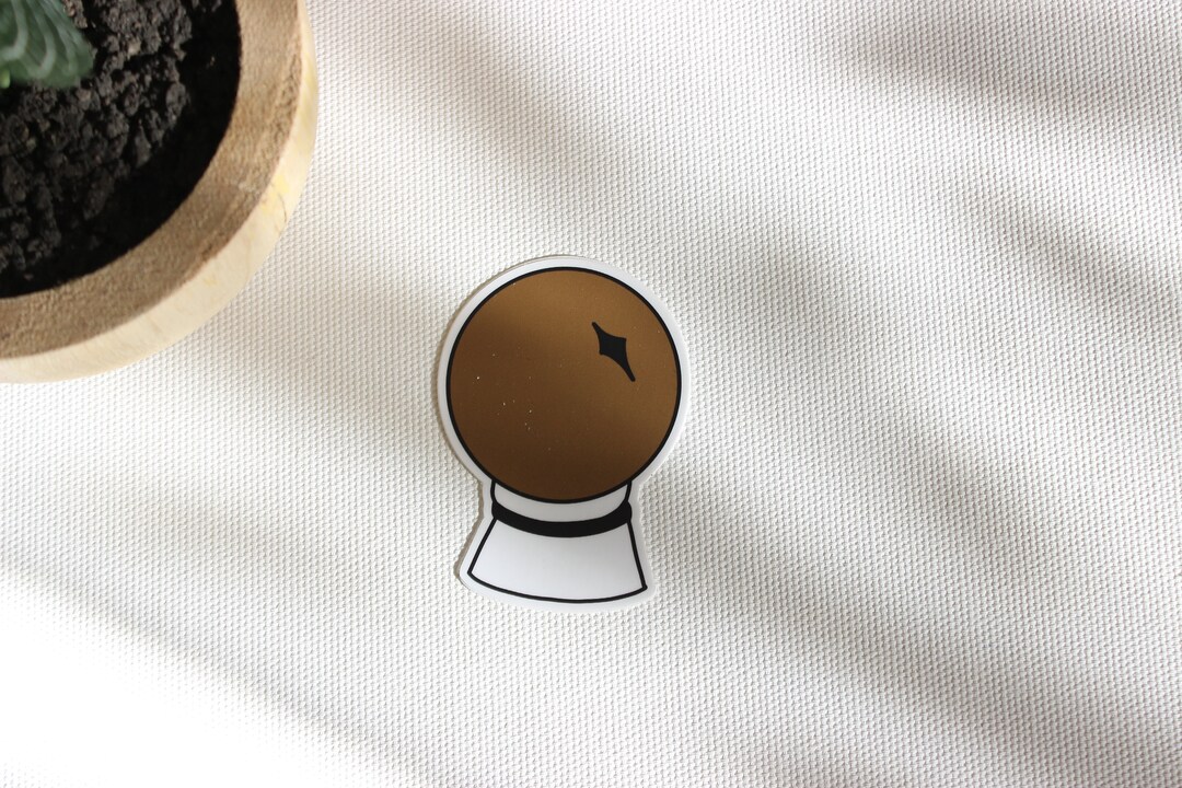 Gold Magic Ball Sticker Vinyl, Yeti, Laptop, Iphone, Ipad, Tablet ...