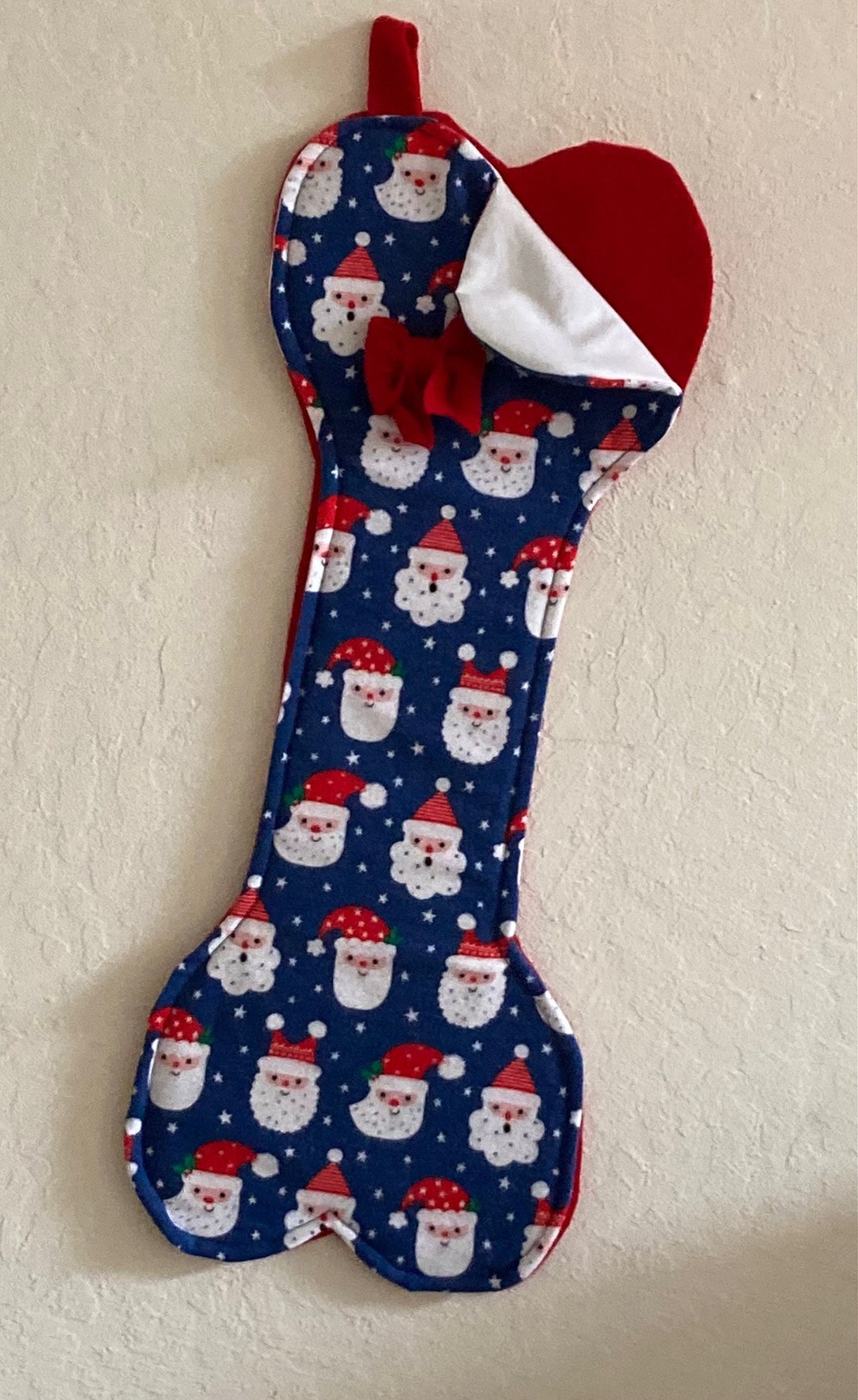 Dog Bone Holiday Stockings, Fully Lined - Etsy