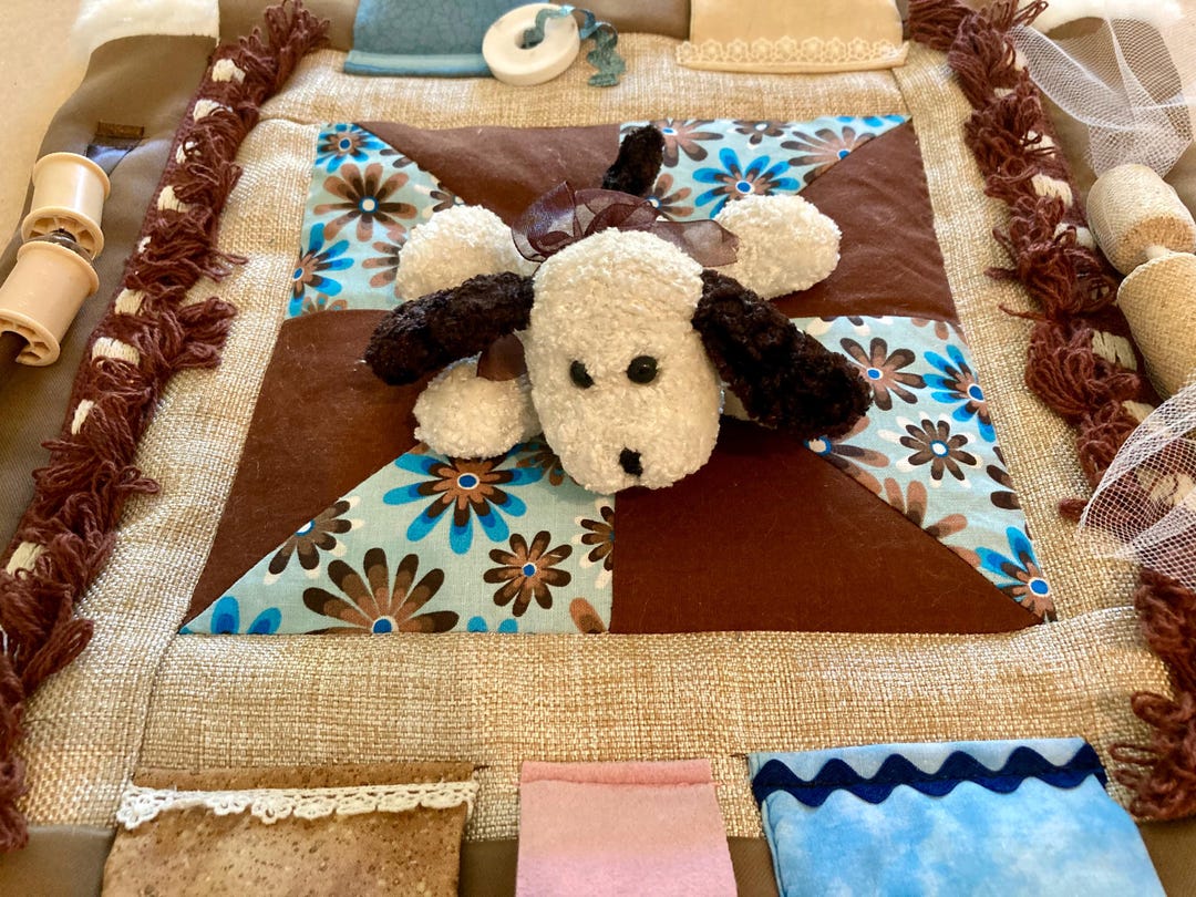 Fidget Quilt, Busy Blanket, Sensory Mat for Memory Care, Dementia ...