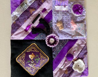 Fidget Quilt, Busy Blanket, Sensory Mat for Memory Care, Dementia ...