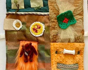 Fidget Quilt, Busy Blanket, Sensory Mat for Memory Care, Dementia ...