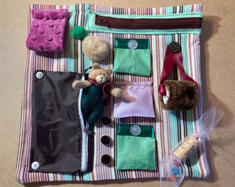 Fidget Quilt Busy Blanket Sensory Mat for Memory Care - Etsy
