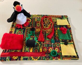 Fidget Quilt, Busy Blanket, Sensory Mat for Memory Care, Dementia ...