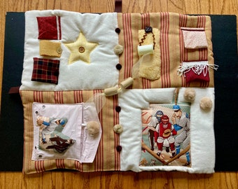 Fidget Quilt, Busy Blanket, Sensory Mat for Memory Care, Dementia ...