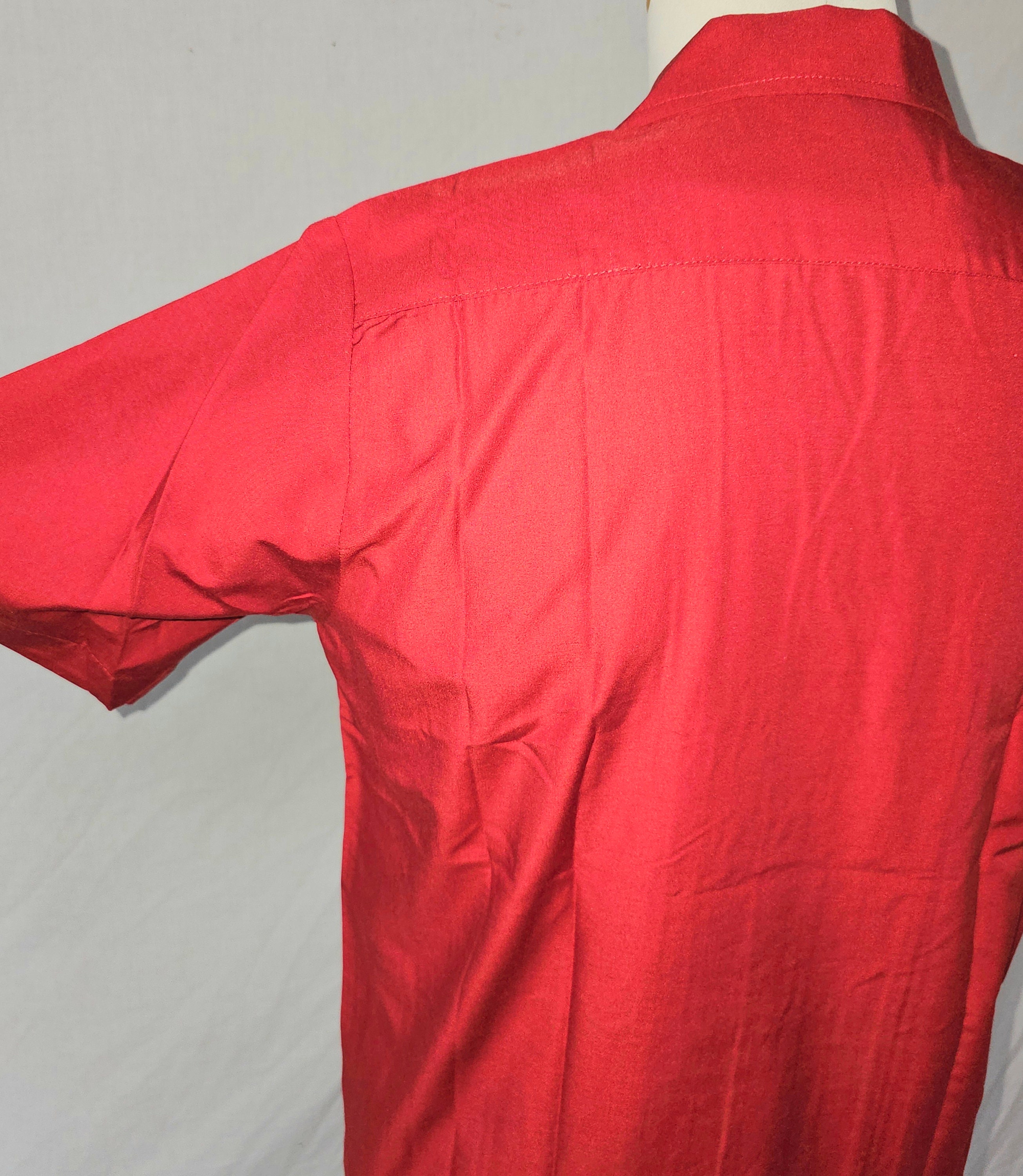 Red White Bowling Shirt. Swing Rockabilly 50s Retro Men's Panel Shirt ...