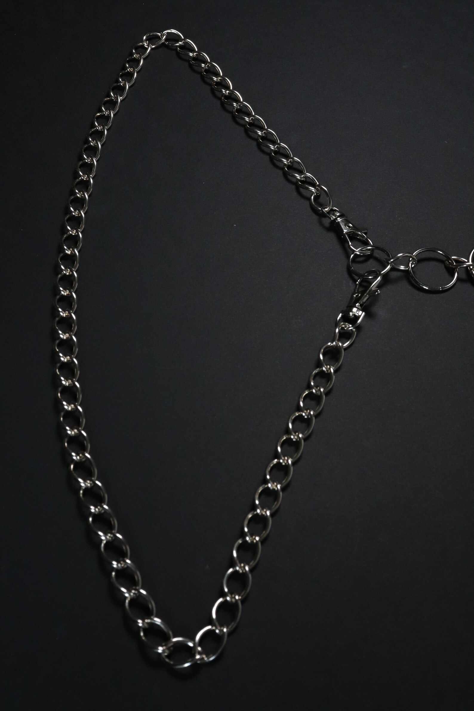 Silver Color Chain Harness and Multiple Rings - Etsy