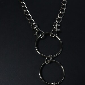 Silver Color Chain Harness and Multiple Rings - Etsy