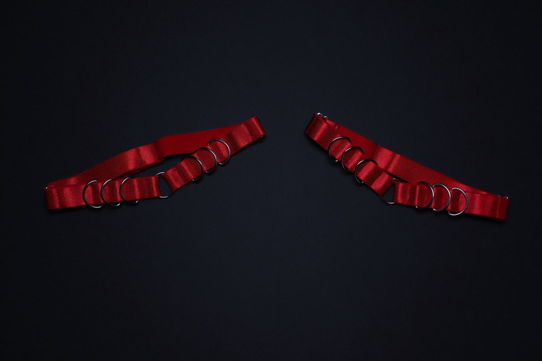 Satin Elastic Garters With D Rings - Etsy