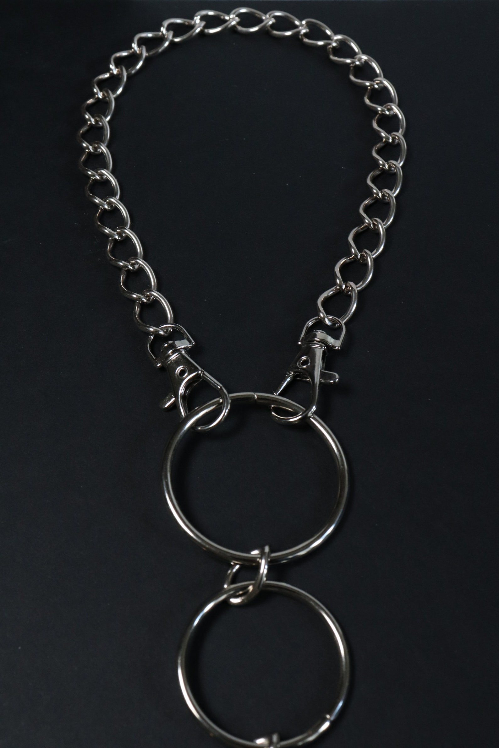 Silver Color Chain Harness and Multiple Rings - Etsy
