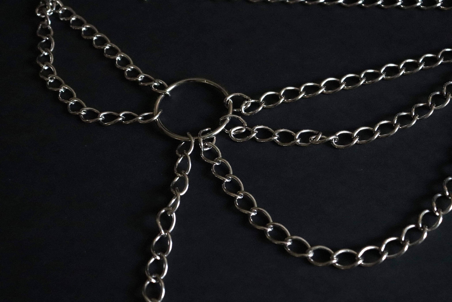 Waist and Hips Belt in Silver Color Chain and O Ring Handmade - Etsy