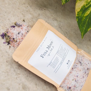 New Moon & Full Moon Bath Salt Set - Etsy