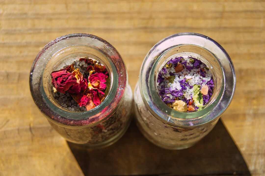 New Moon & Full Moon Bath Salt Set - Etsy