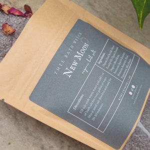 New Moon & Full Moon Bath Salt Set - Etsy