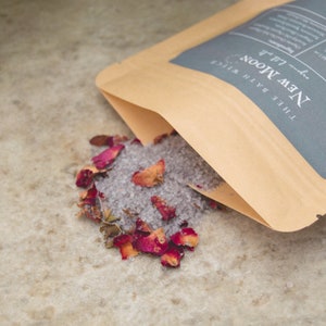 New Moon & Full Moon Bath Salt Set - Etsy