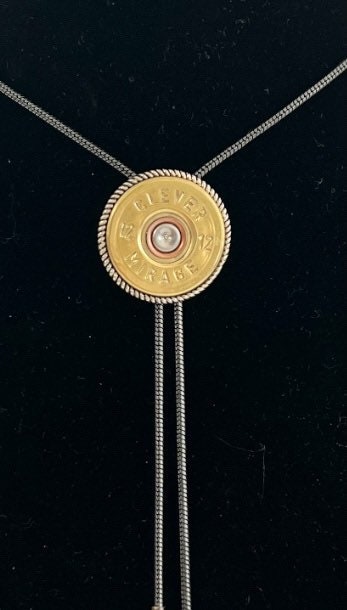 12 Gauge Shotgun Shell Bolo Tie With Snake Chain and 22 Caliber Bolo ...